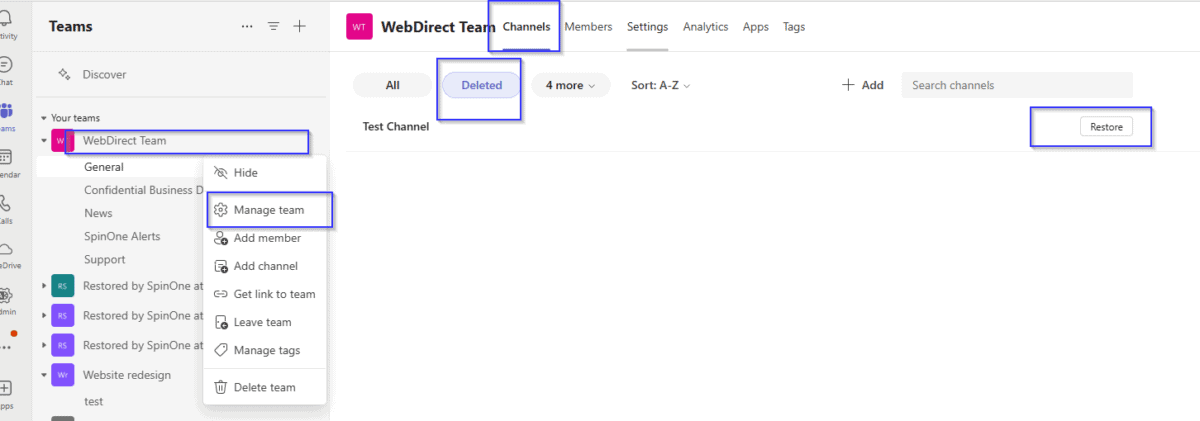 Recover Deleted Messages from Microsoft Teams | Spin.AI