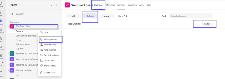 Recover Deleted Messages from Microsoft Teams | Spin.AI